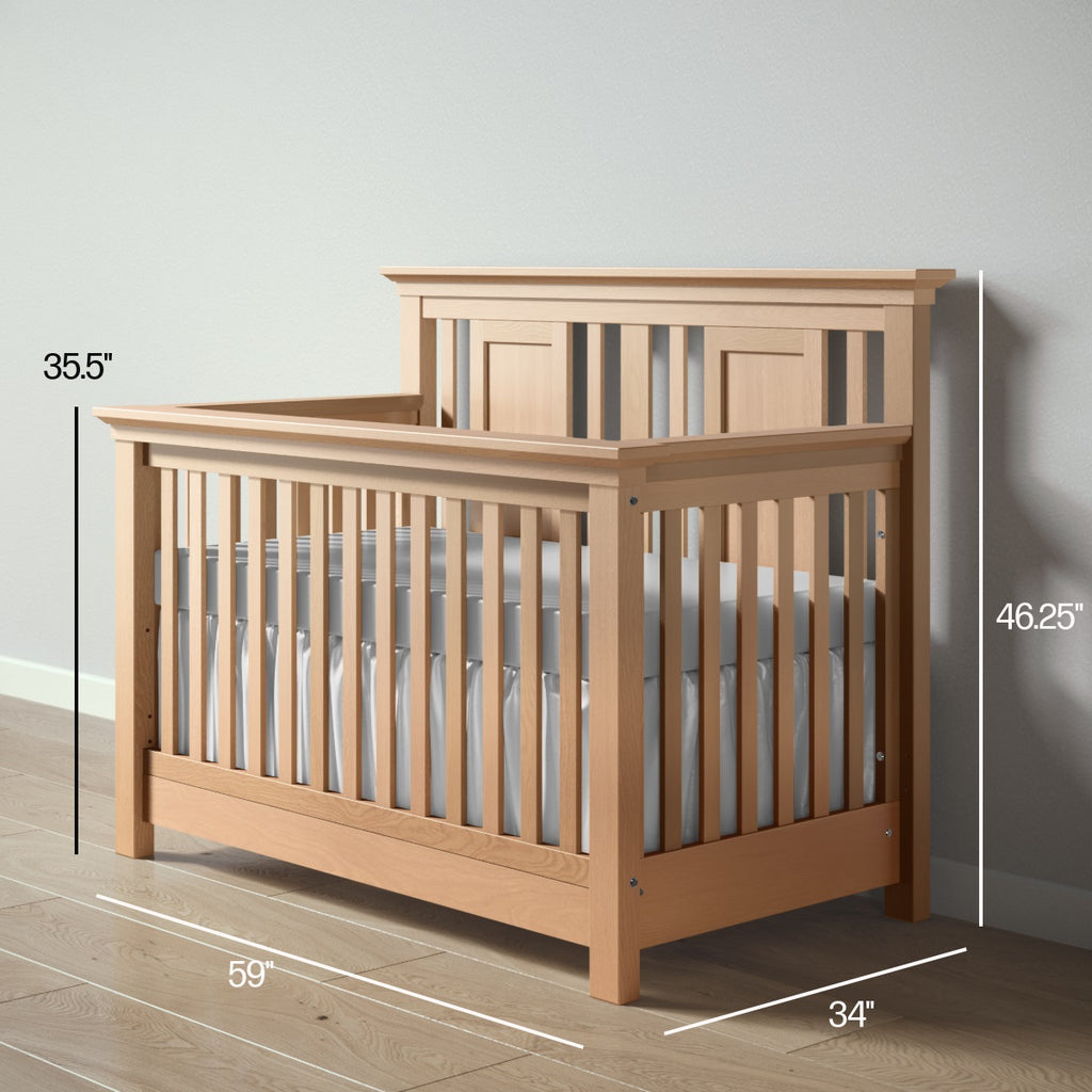 Karisma Convertible Crib / Open Back by Romina Furniture | Baby Safe